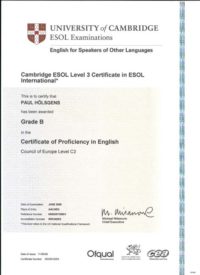 Cambridge C2 Certificate of Proficiency in English (CPE)